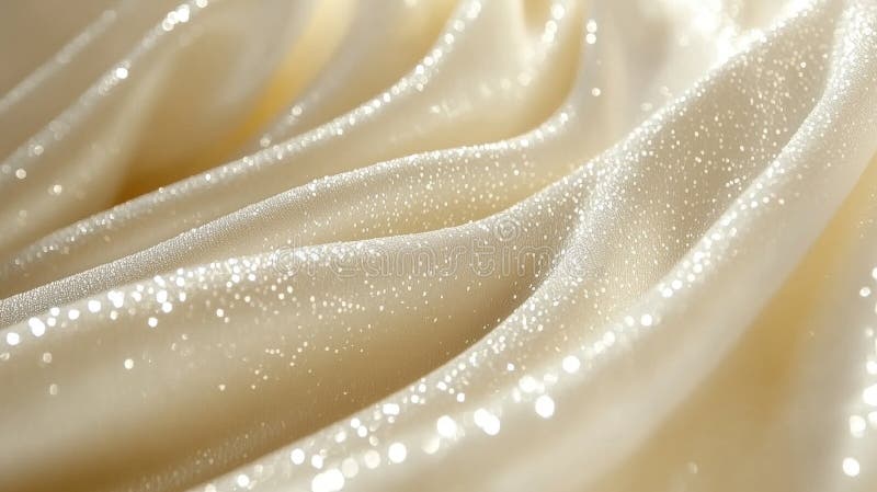 Sparkling Beige Fabric Texture Soft, Glimmering, and Flowing Background ...