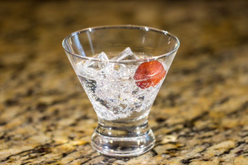 Sparkling Beverage on Ice with Fruit Stock Image - Image of bubbles ...