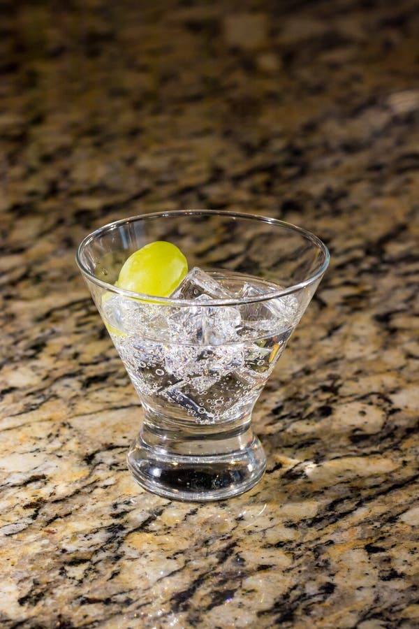Sparkling Beverage on Ice with Fruit Stock Image - Image of fruit ...