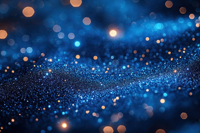 A Sparkling Blue Background Filled with Glittering Effects for a ...