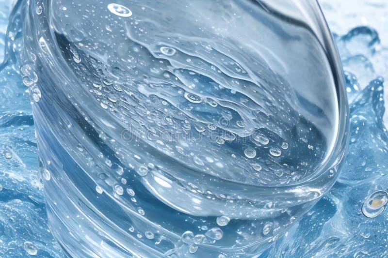 Sparkling Blue Drops in a Clear Ocean Stock Illustration - Illustration ...