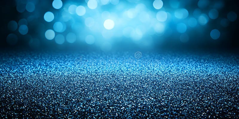 Sparkling Blue Glitter Background Festive Shiny Texture Stock ...