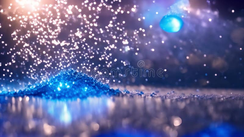 Sparkling Blue Glitter Explosion Stock Footage - Video of life, studio ...