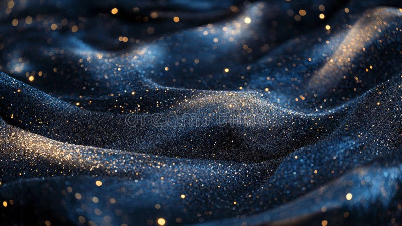 Sparkling Blue Glitter Waves Create a Mesmerizing Visual Effect for ...