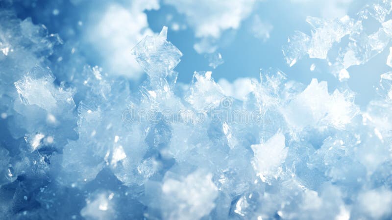 Sparkling Blue Ice Crystals Glimmering Brightly Stock Illustration ...