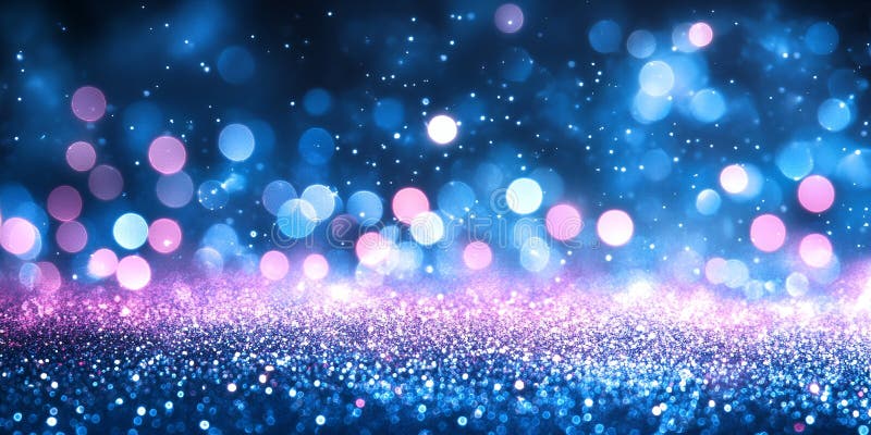 Sparkling Blue and Pink Glitter Background Stock Illustration ...
