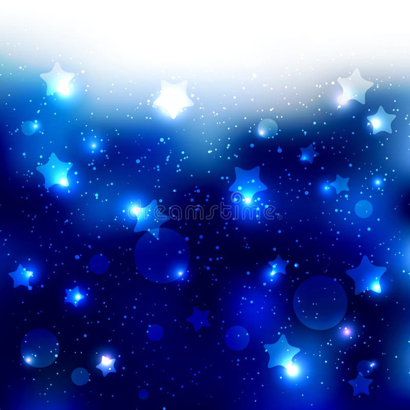 Sparkling Blue Star Celebration Background Stock Vector - Illustration ...