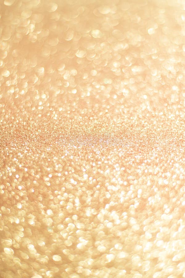 Sparkling Bokeh Background in a Gold Color. Gold Sequins Background ...