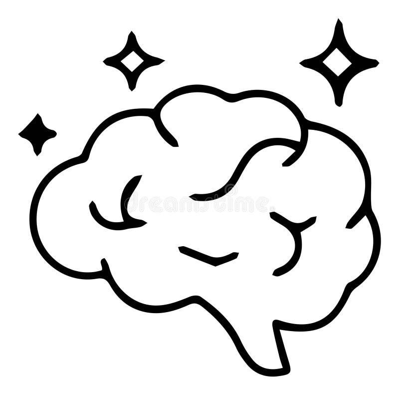 Sparkling Brain Symbolizing Intelligence Creativity and Innovation ...