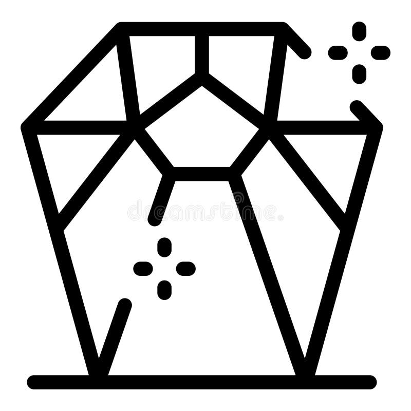 Sparkling Clean Diamond Icon Representing Purity and Value Stock Vector ...