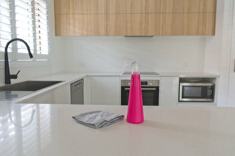 Sparkling Clean Modern Kitchen - Selective Focus Stock Photo - Image of ...