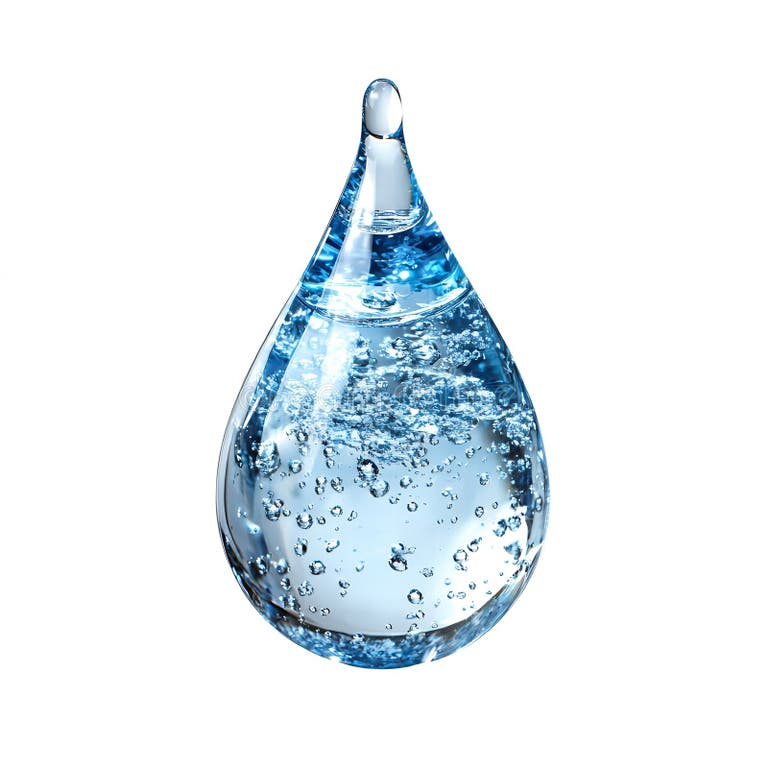 Sparkling Clear Water Drop Purity Hydration Liquid Refreshment Stock ...
