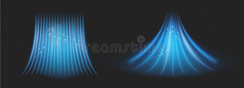 Sparkling Cold Air Flow, Effect of Frost Wind Stock Vector ...