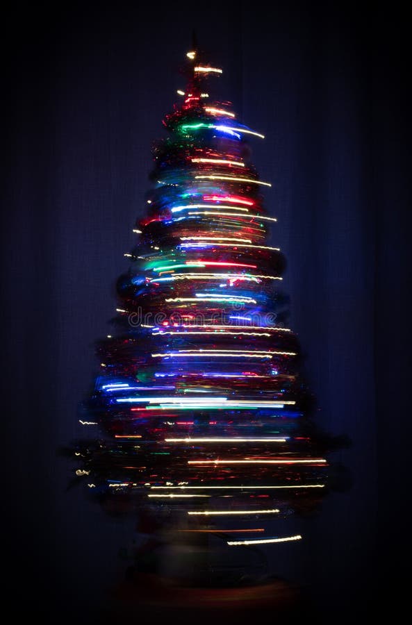 Sparkling and Colorful Christmas Tree Stock Photo - Image of show ...