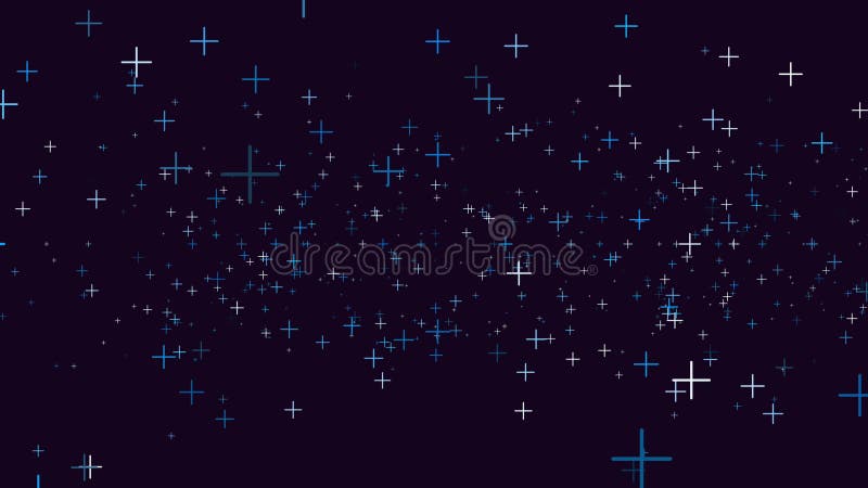 Sparkling Constellations Blue and White Starry Pattern on Black Stock ...