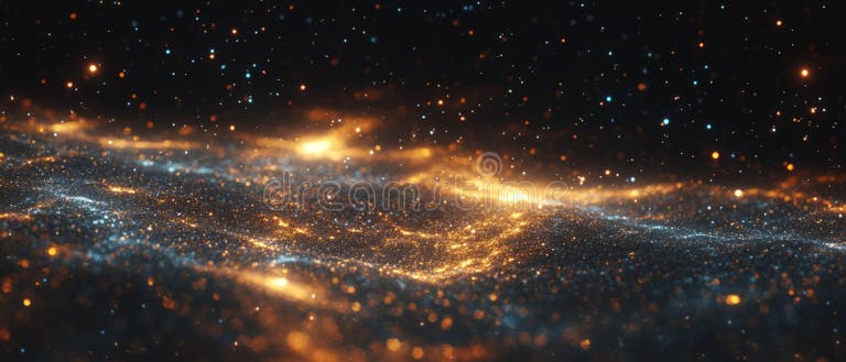Sparkling Cosmic Background with Subtle Star Pattern Emanates a Dreamy ...
