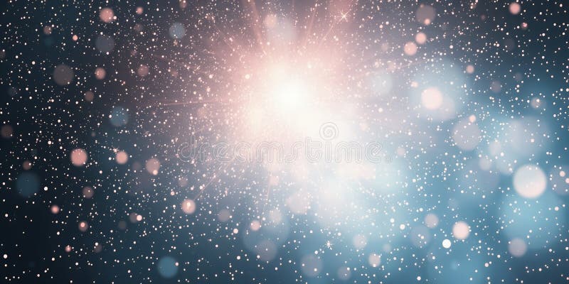 Sparkling Cosmic Dust and Light Stock Illustration - Illustration of ...