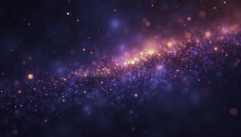 Sparkling Cosmic Dust on a Starry Night Scene, , Universe Stock ...