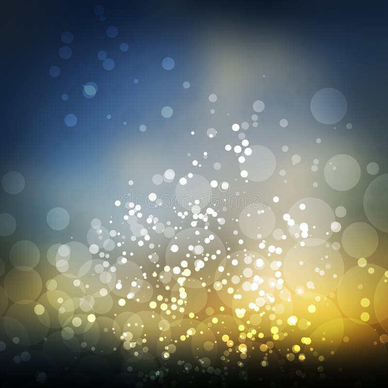 Sparkling Cover Design Template with Abstract Blurred Background Stock ...