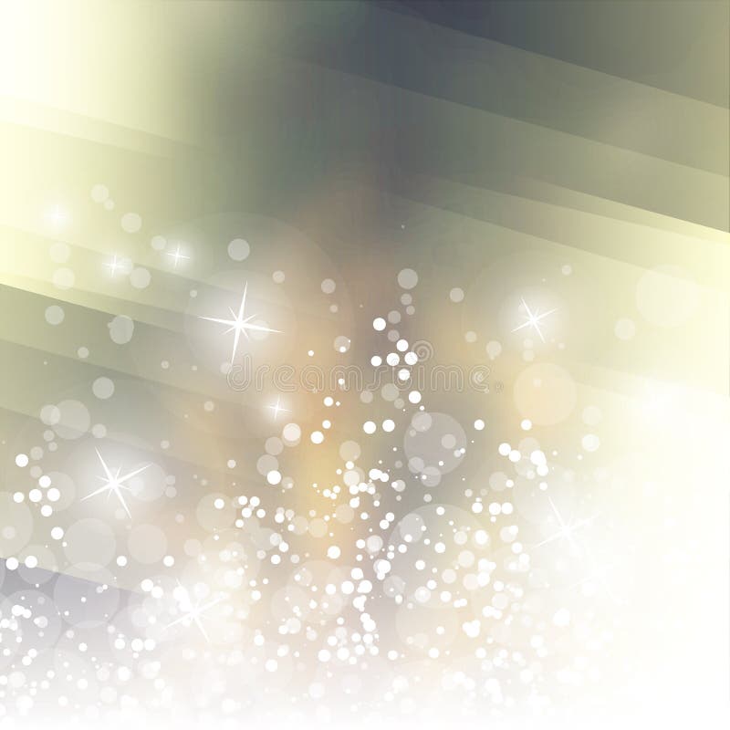 Sparkling Cover Design Template with Abstract Blurred Background Stock ...