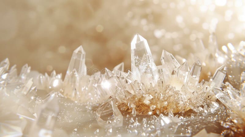 Sparkling Crystal Close Up with Elegant Sparkle. AI Generated Stock ...