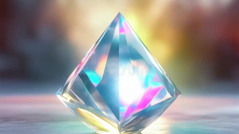 Radiant Crystal Beauty with Light Reflection Stock Footage - Video of ...