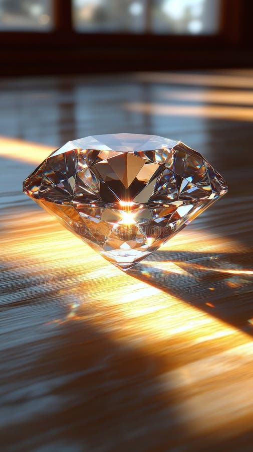 Light Refracts Prism Creating Vibrant Rainbow Patterns Surface Stock ...