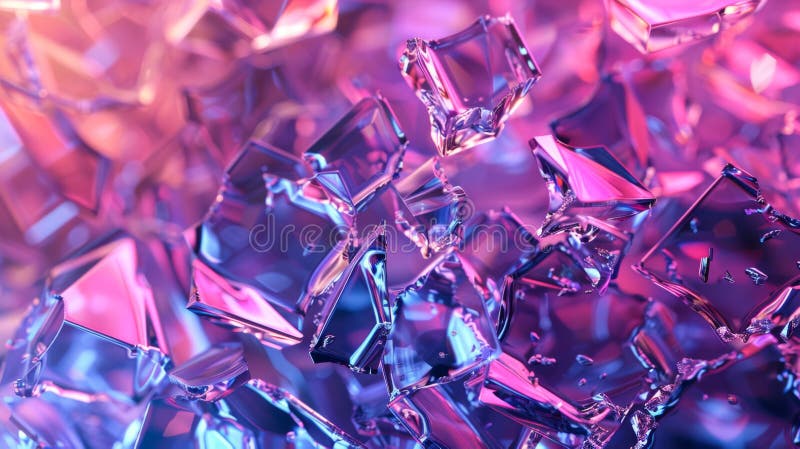 Sparkling Crystal World. High-detailed Plain Background with Crystal ...