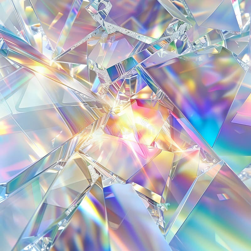 Sparkling Crystals in Diverse Shapes Dazzle the Senses Stock ...