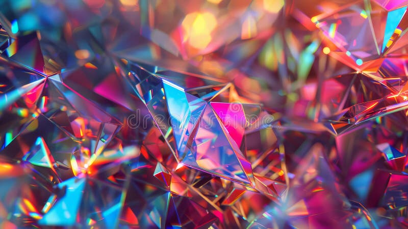 Sparkling Crystals in Rainbow Colors Mesmerize with Shine Stock ...