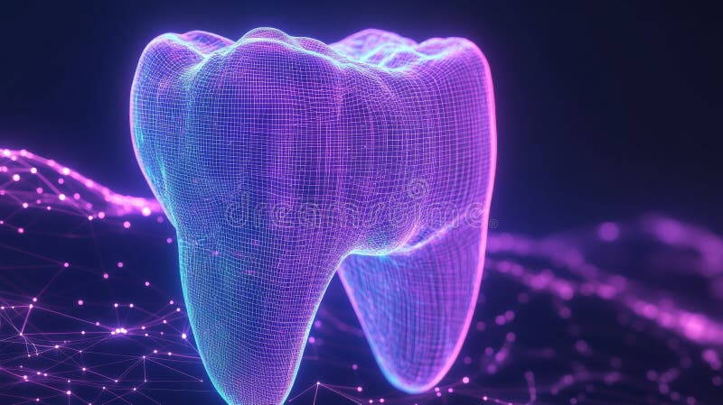 Sparkling 3D Representation of Healthy Teeth with a Glossy Surface ...