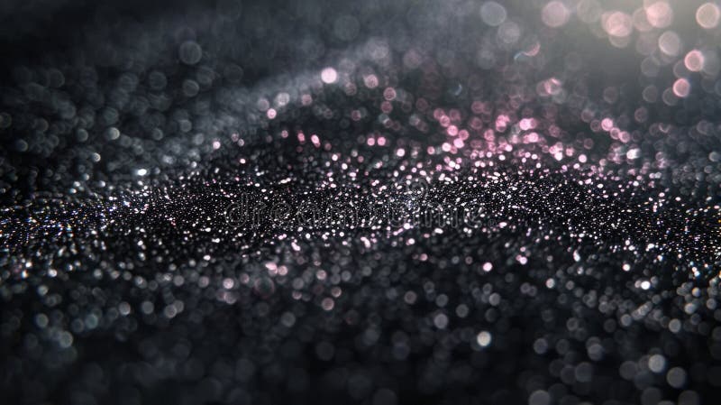 Sparkling Dark Glitter Texture Background. Abstract Bokeh Light ...