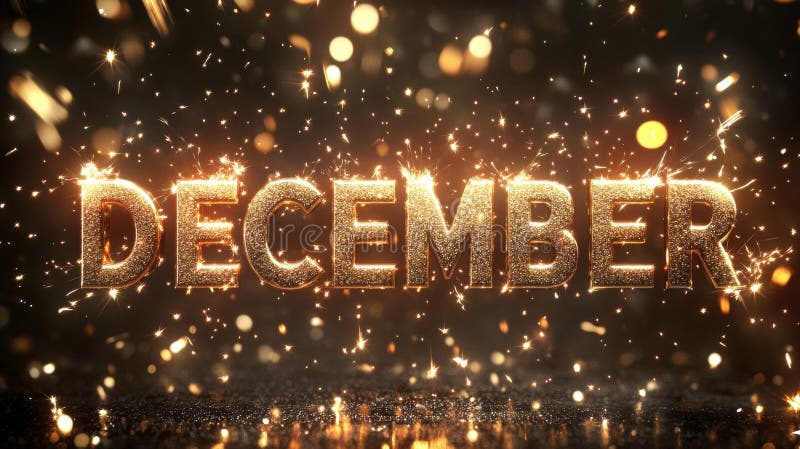 Sparkling December Festive Celebration, New Year Countdown with ...