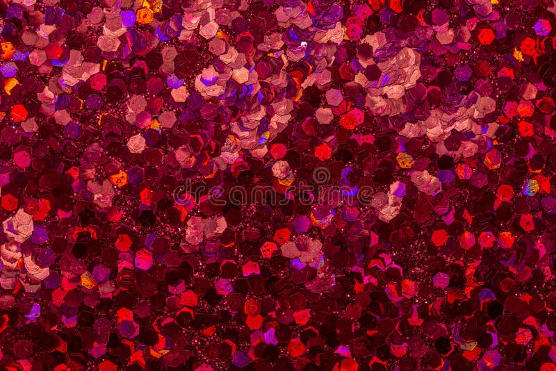 Sparkling Deep Red Color Glitter Texture Background Stock Image - Image ...