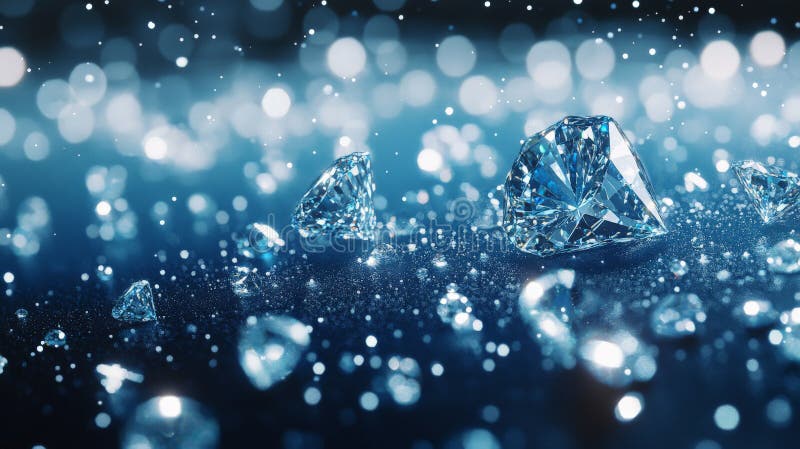 A Sparkling Diamond Background with Countless Diamonds Scattered Across ...