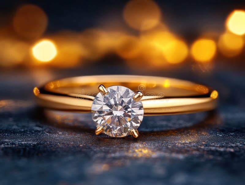 Sparkling Diamond Engagement Ring Symbol of Love, Commitment, and ...