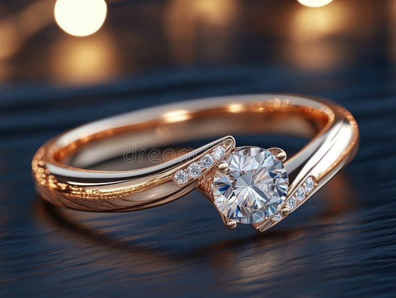 Sparkling Diamond Engagement Ring Symbol of Love, Commitment, and ...