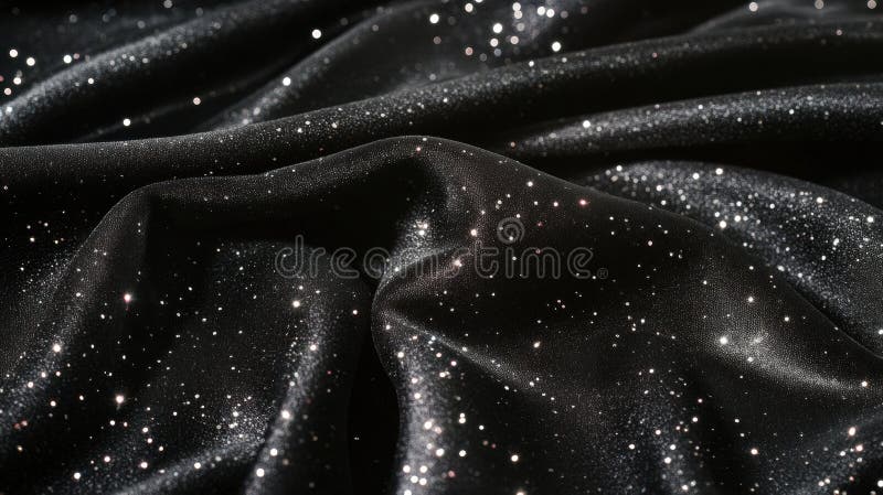Sparkling Diamonds on Rich Black Fabric Create a Luxurious Backdrop for ...
