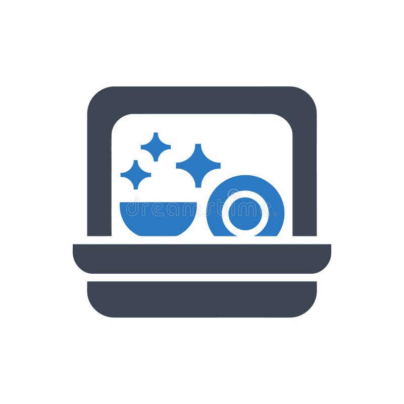 Sparkling Dishes Icon stock vector. Illustration of vector - 361752393