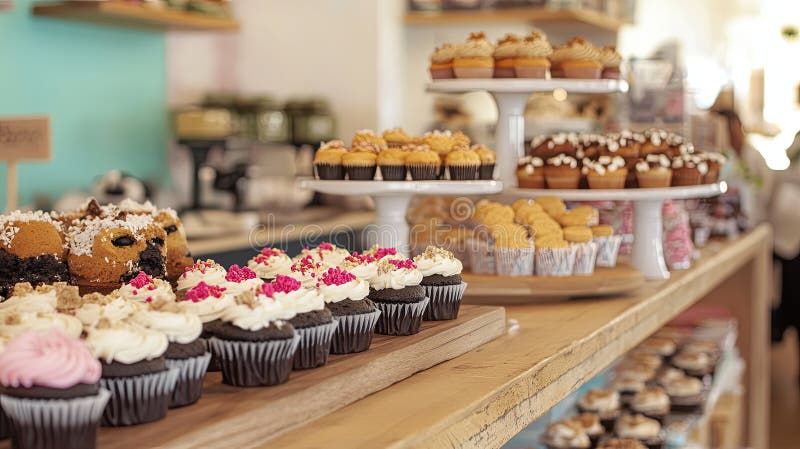 A Sparkling Dog Bakery with Trays of Decorated Dog-friendly Cupcakes ...