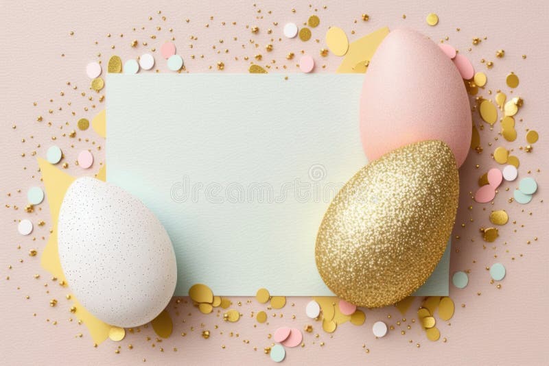 Sparkling Easter Egg Delight. Generative AI Stock Illustration ...