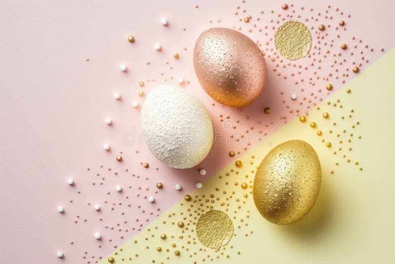 Sparkling Easter Egg Delight. Generative AI Stock Illustration ...