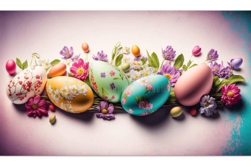 Sparkling Easter Egg Delight. Generative AI Stock Illustration ...