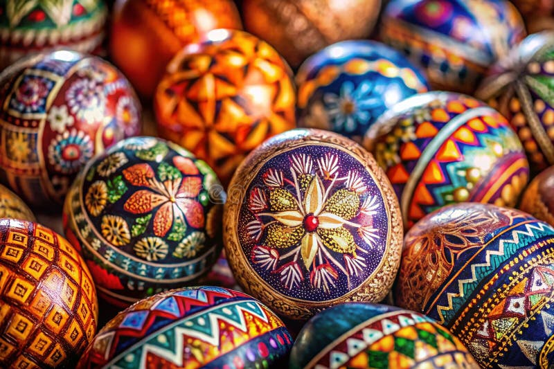 Sparkling Easter Eggs Celestial Planet Designs for Unique Holiday Cards ...