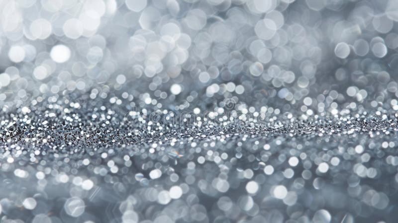 Sparkling Elegance. a Luxurious Silver Glitter Background Stock ...