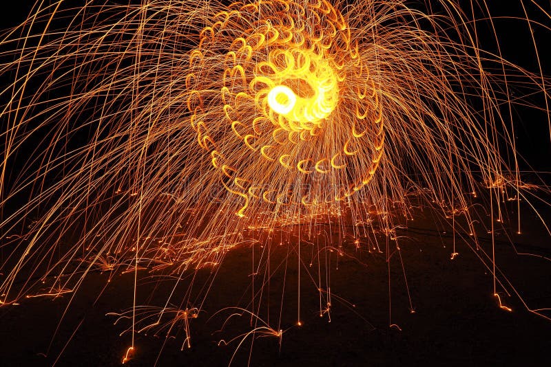 Sparkling stock photo. Image of sparkler, long, dark - 95743856