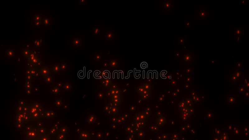 Sparkling Fire Sparks Loop Against a Black Background Stock Footage ...