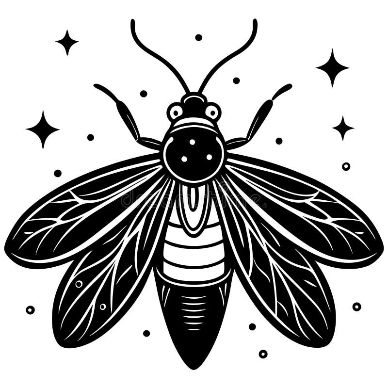 Sparkling Firefly Vector Illustrations: Nature S Nightlight Stock ...