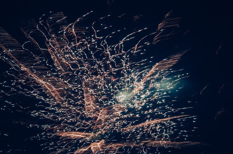 Fireworks on a black sky stock photo. Image of explode - 46442230