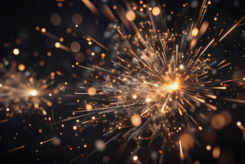 Rat with Fireworks Explosion for the New Year Stock Illustration ...